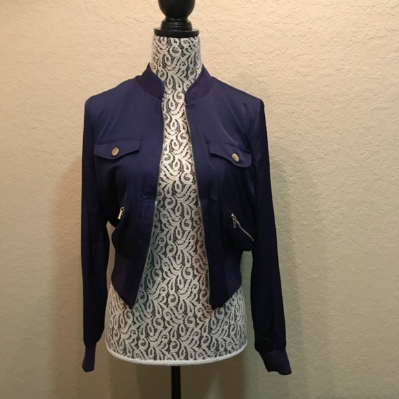 bebe | Jackets & Coats | Bebe Jacket Blue Xs | Poshmark